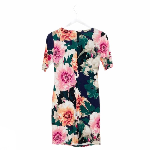 Eliza J | Dresses | Eliza J Exploding Floral Print Jersey Sheath Dress ...